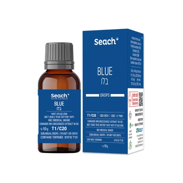 שמן בלו - Blue Oil היברידי T1/C20 שיח - Seach - Pano Pharm Orders